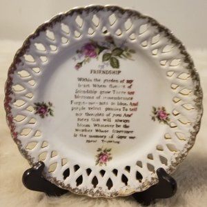 Accents | Vintage Collector Friendship Plate Gold Trim | Poshmark